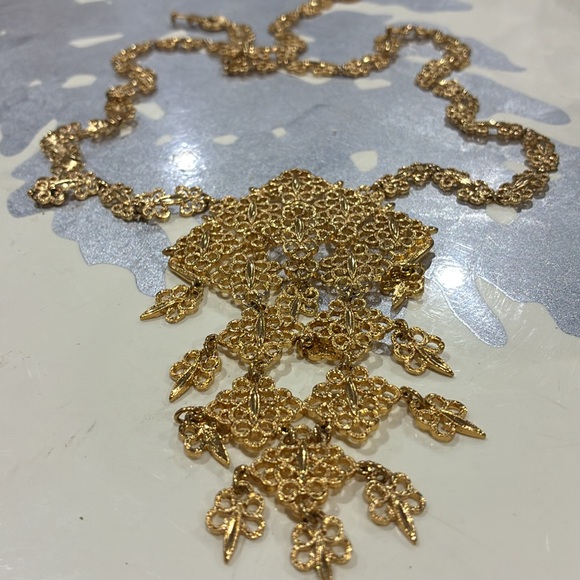 Monet | Jewelry | Monet Necklace Pendant Style Gold Tone Design Weave ...